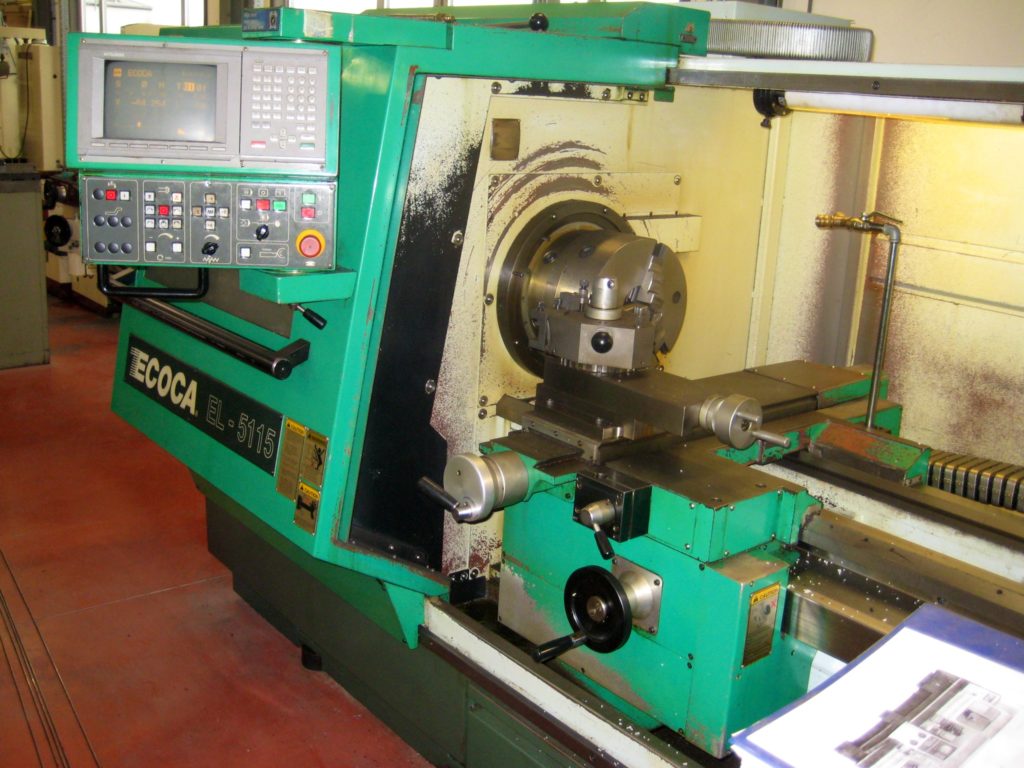 ECOCA CNC Lathe (1997)and TOS milling machine EL-5115E 1.5m x 500mm ...