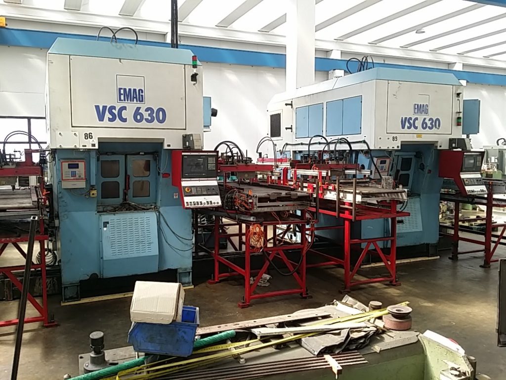 EMAG Vertical Lathe cell 2 off VSC 630 vtl’s with automated workpiece ...