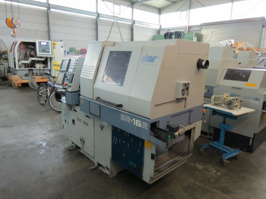 STAR CNC Sliding Head Lathe SR16R (2002) with magazine bar loader (2002 ...