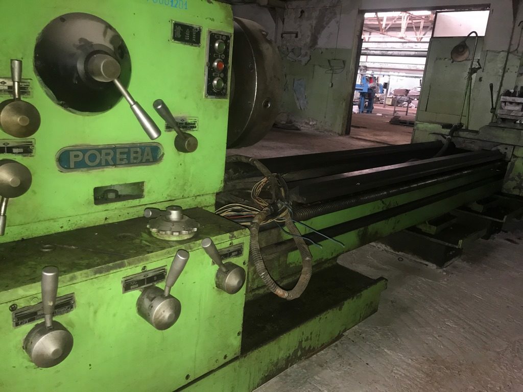 POREBA Heavy Duty Centre Lathe TPK 80/6M, capacity DxL 800×6000 mm ...
