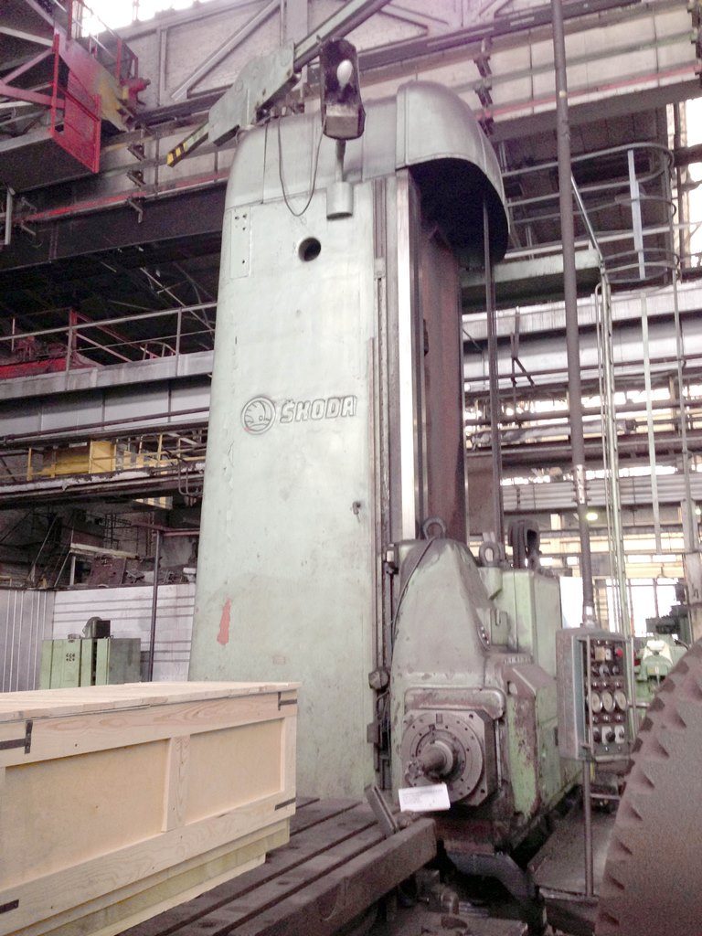 SKODA Horizontal Boring Mill, working condition, under power – FOB ...