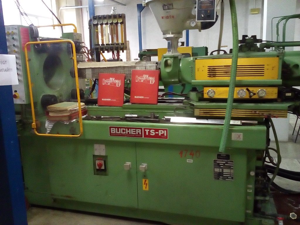BUCHER-GUYER Injection Moulder TS-PI 160-3220-14, capacity 160 t (1984 ...
