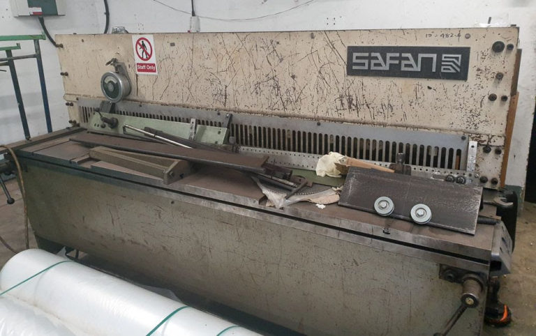 SAFAN Guillotine/Shear WILA VS-6-1/8 – 1.8m x 3m capacity , under power ...
