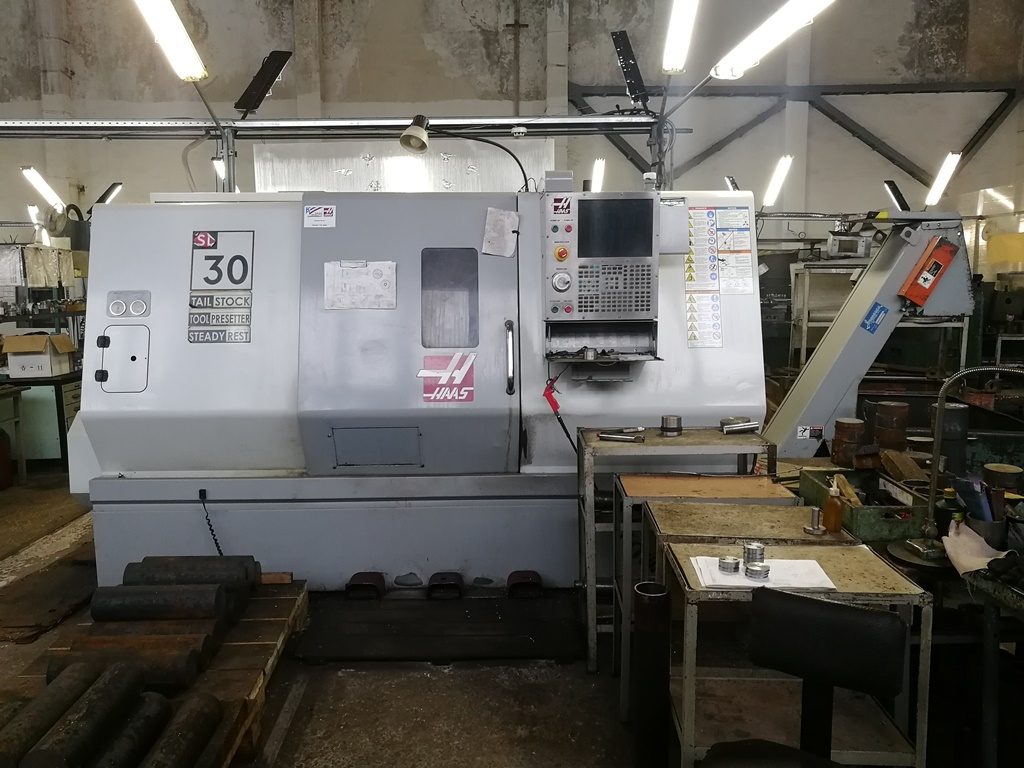 HAAS CNC Lathe SL-30THE, capacity DxL 349×826 mm, tailstock, steady ...