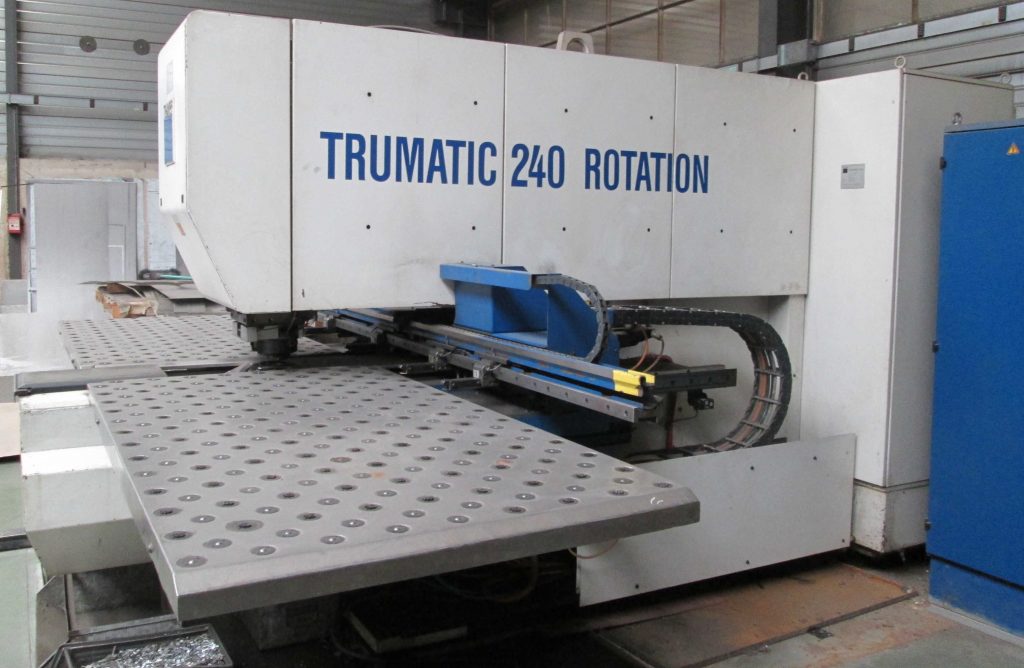 TRUMPF Trumatic 240R punch press with much tooling and tool grinder ...